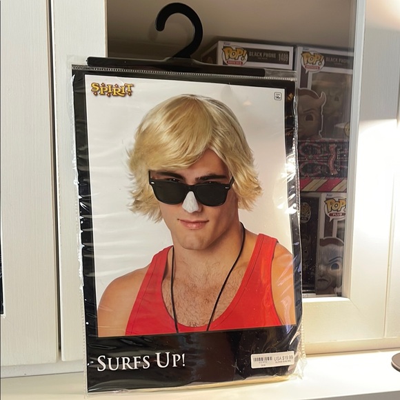 Spirit | Other | Spirit Halloween Surfs Up Blonde Shag Wig New Adult ...